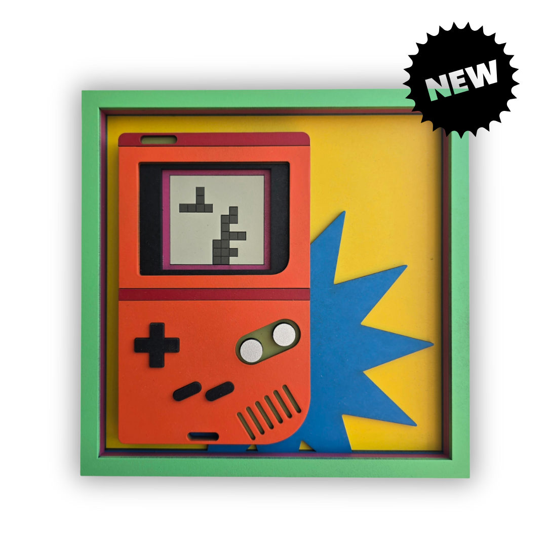 Retro Game Console Wall Art - Handmade Vintage Gaming Decor - Umasqu ...