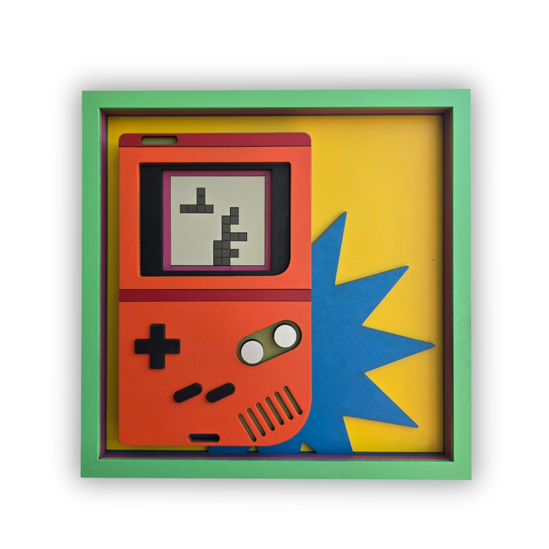 Retro Game Console Wall Art - Handmade Vintage Gaming Decor - Umasqu ...